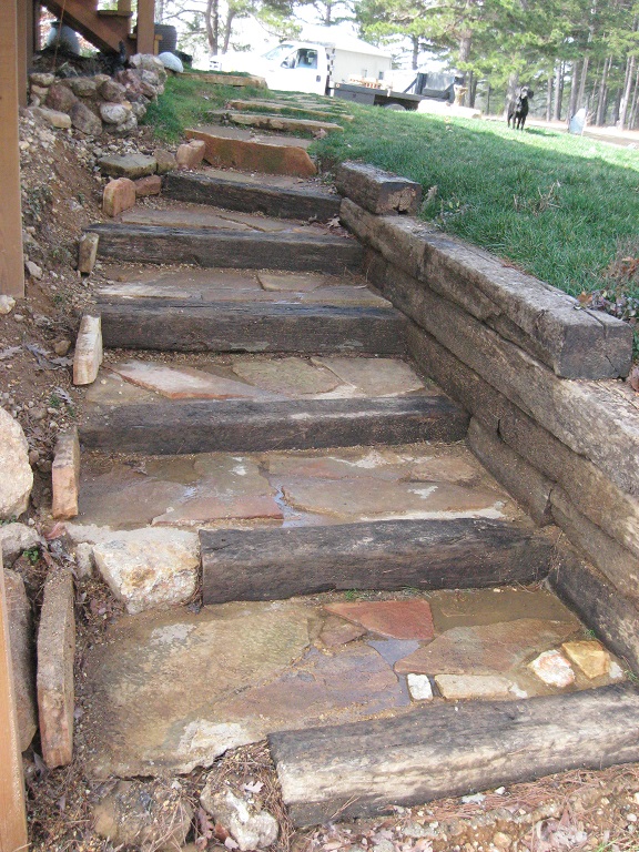 Natural Stone Steps and Benches - Ideas from Gottschalk Quarry